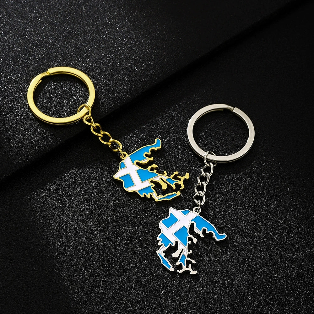 Greece Keychain – The Jersey Nation
