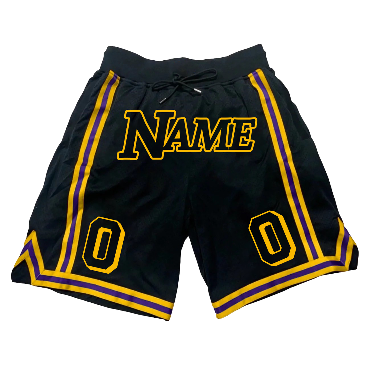 Black Purple-Yellow Custom Basketball shorts – The Jersey Nation